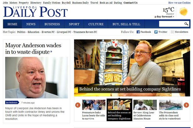 Liverpool Daily Post goes live with new website - Prolific North