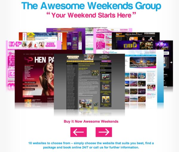 Awesome Weekends as Bespoke Internet creates party booking system ...