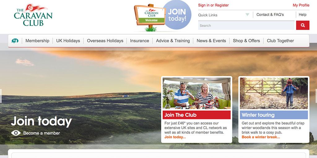 Caravan Club appoints Amaze - Prolific North