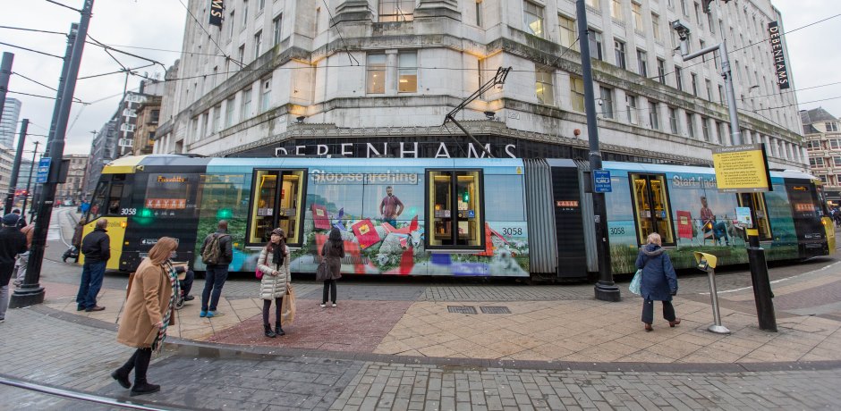 Kayak launches first ever commercial tram wrap on Manchester's ...