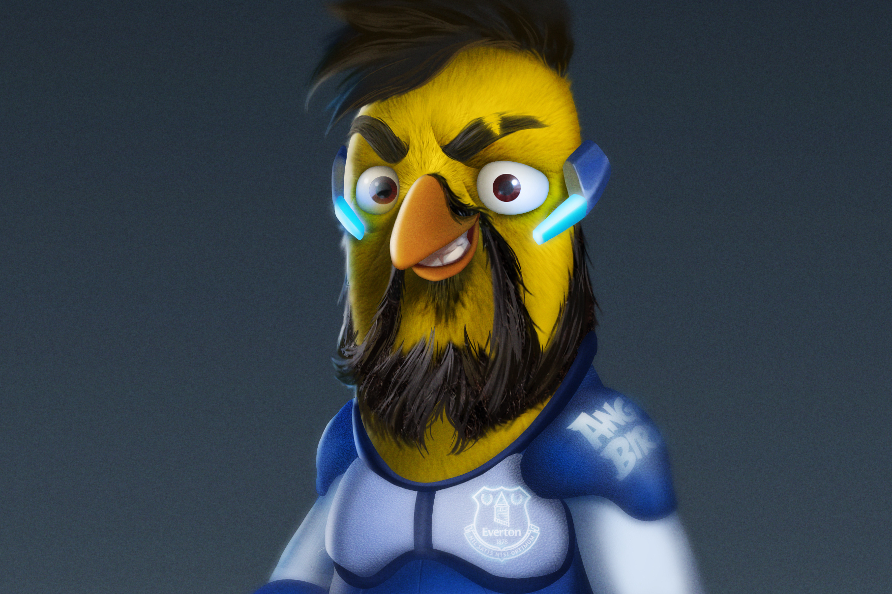 Everton footballers turned into Angry Birds for latest edition of game ...