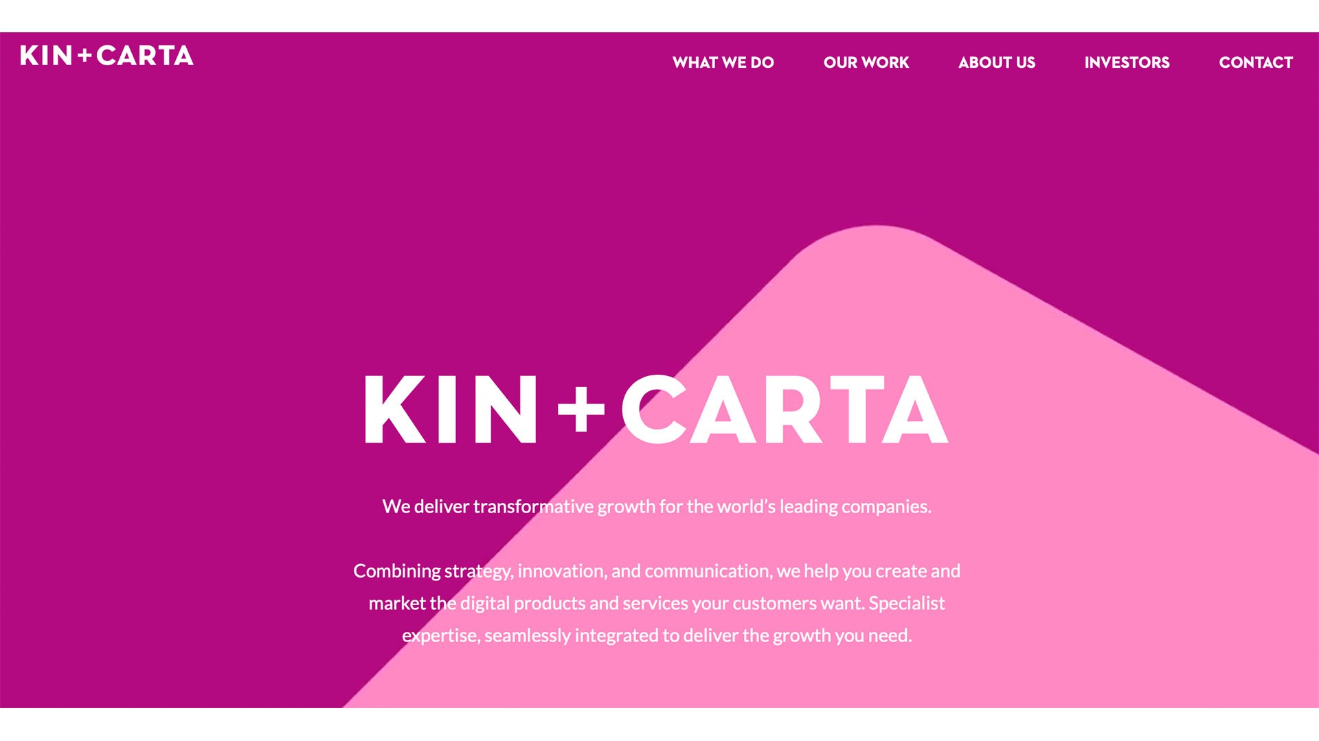 Amaze owner St Ives rebrands as Kin and Carta - Prolific North