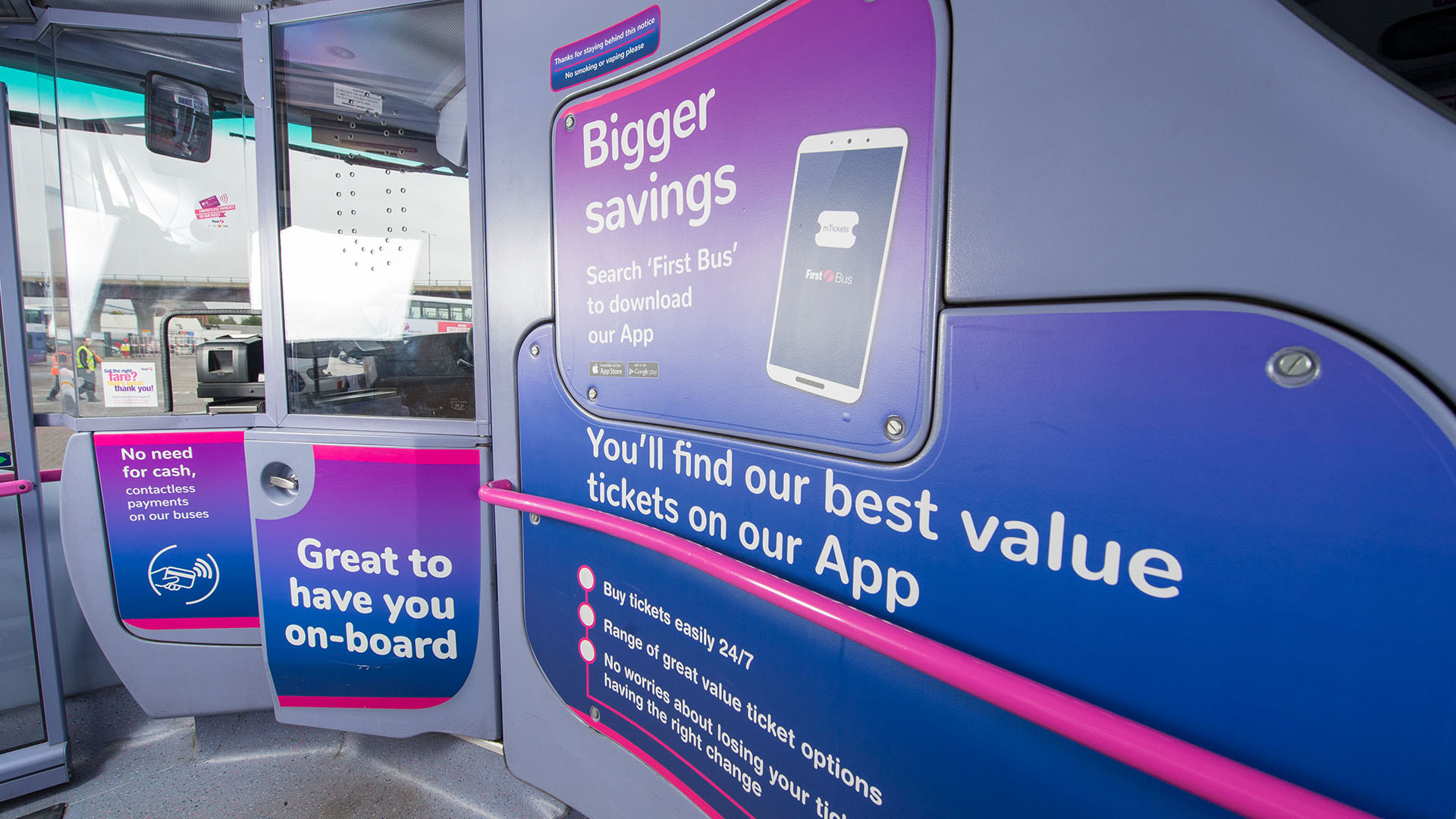 First Bus on-board marketing refresh increases digital payments ...