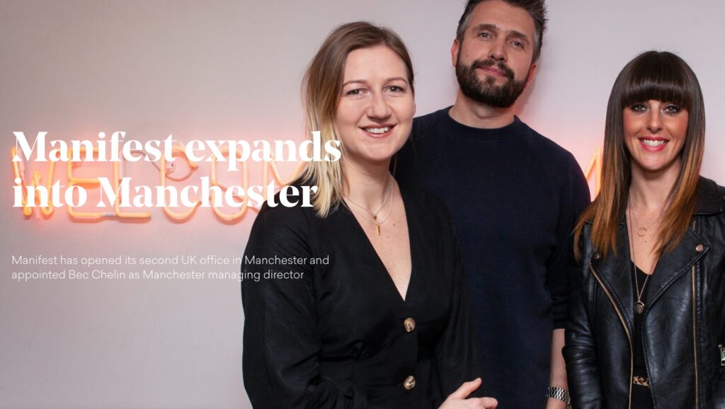 Manifest opens Manchester office - Prolific North