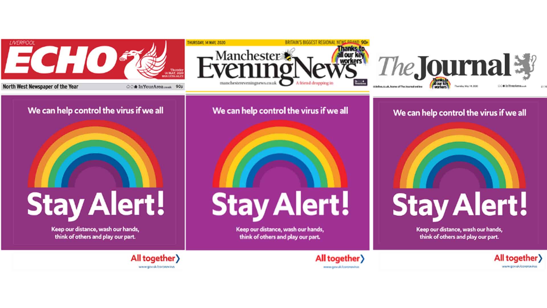 Local papers wrapped in criticised “Stay Alert” slogans - Prolific North