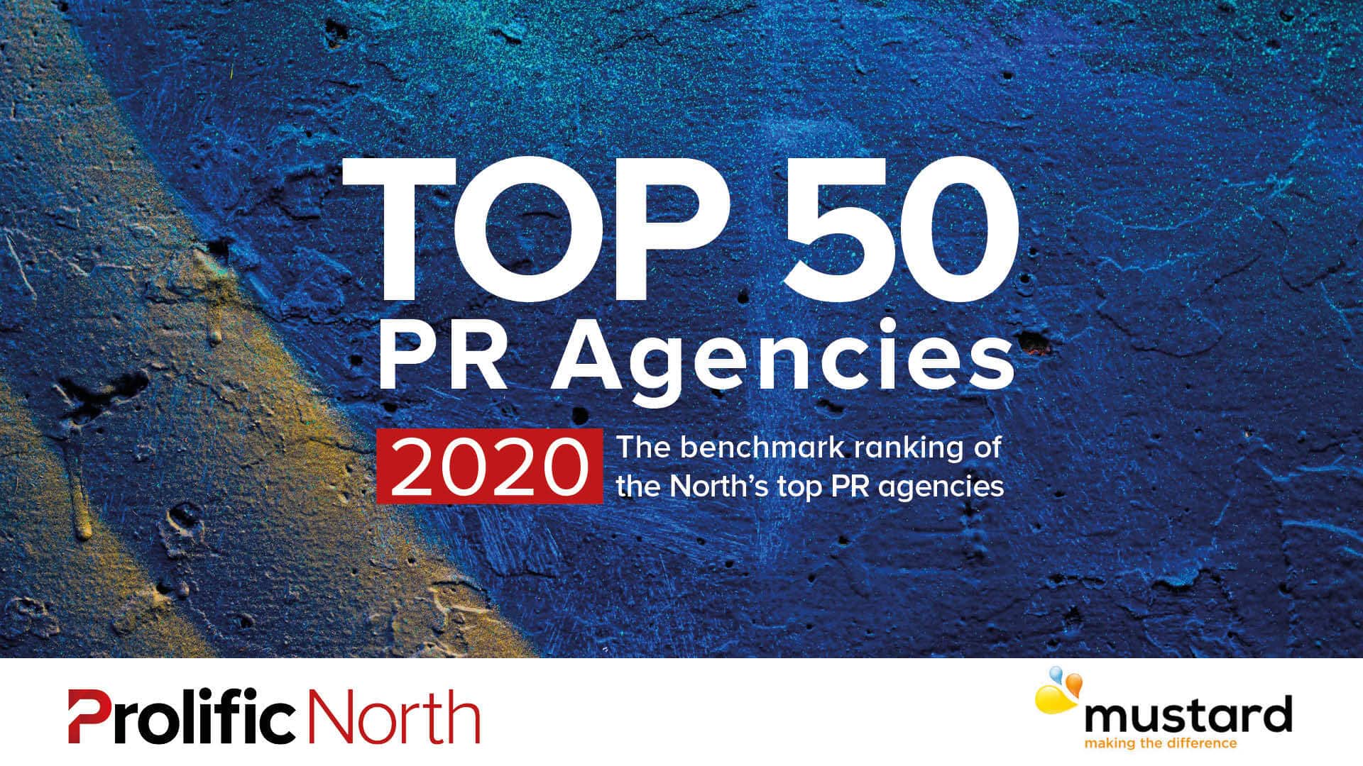 The Prolific North Top 50 PR Agencies 2020 - Prolific North