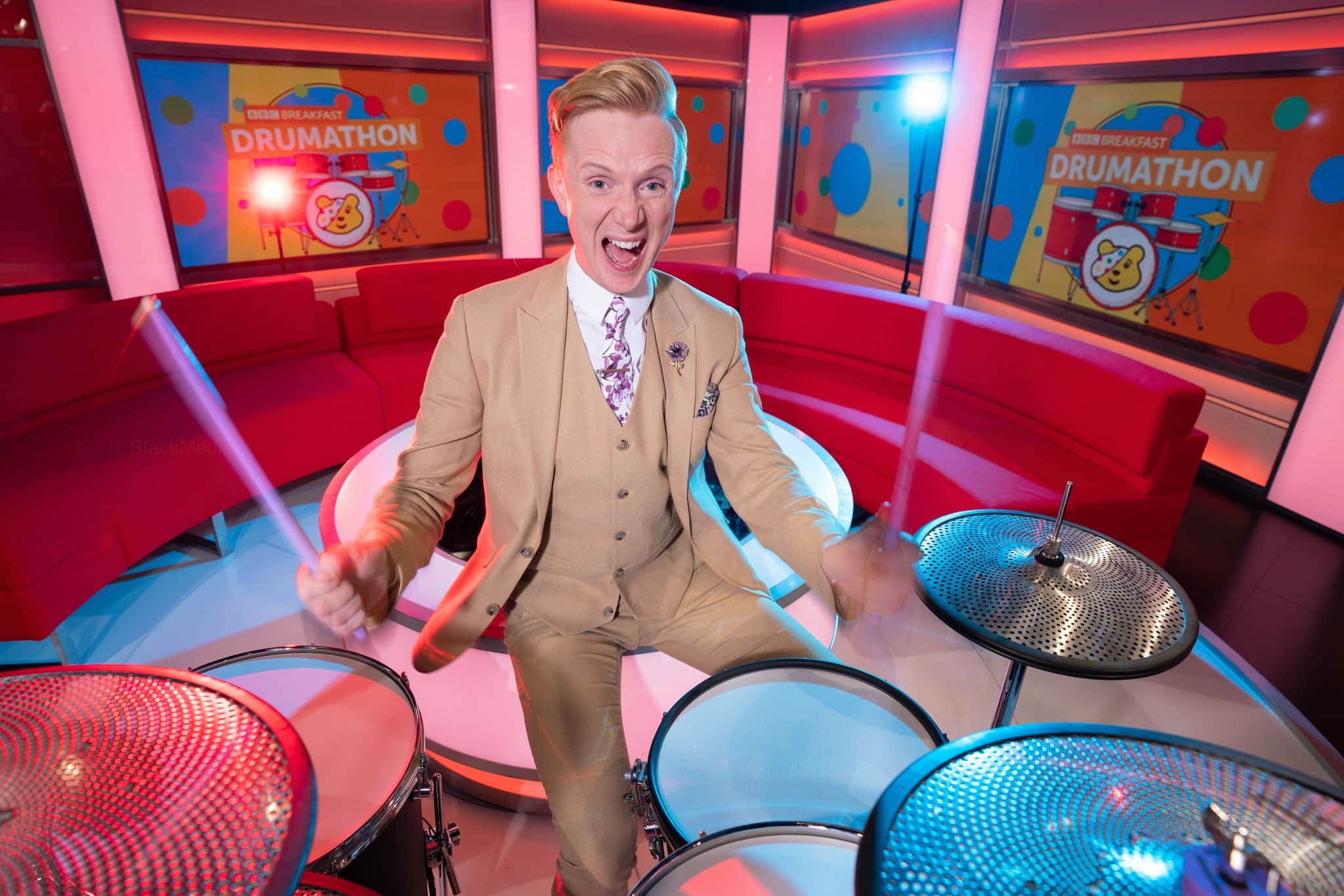 Weatherman drums up support for 24-hour BBC Children in Need challenge ...
