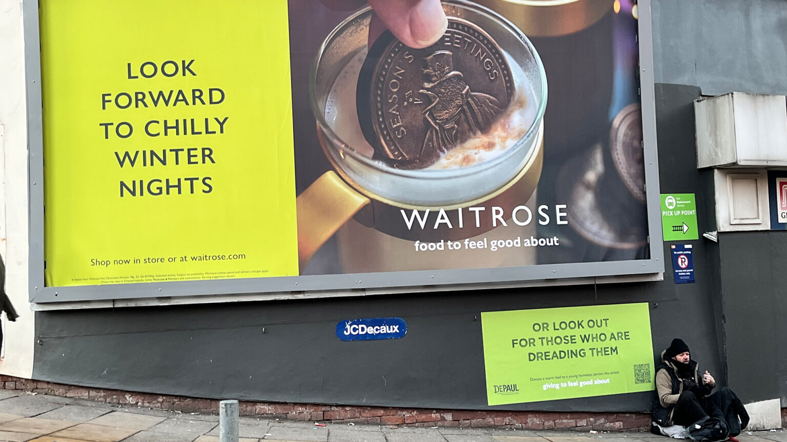 Homeless charity calls supermarket advert placement “tone deaf ...