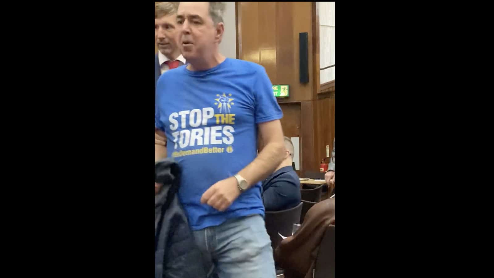 'Stop Brexit Man' thrown out of fringe event at Tories' Manchester ...
