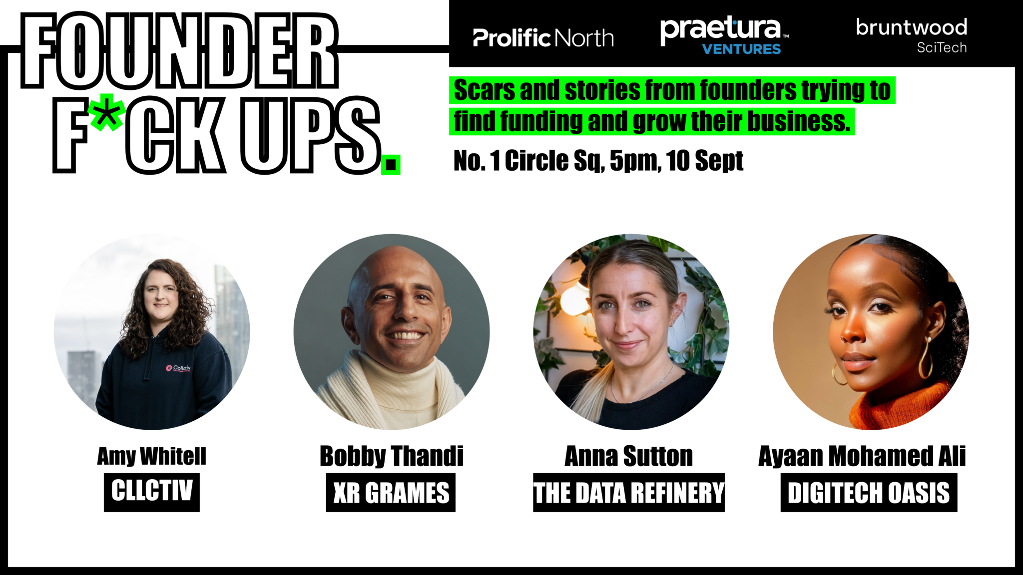 Full panel of tech leaders now revealed for Founder F*ck Ups 2024 ...