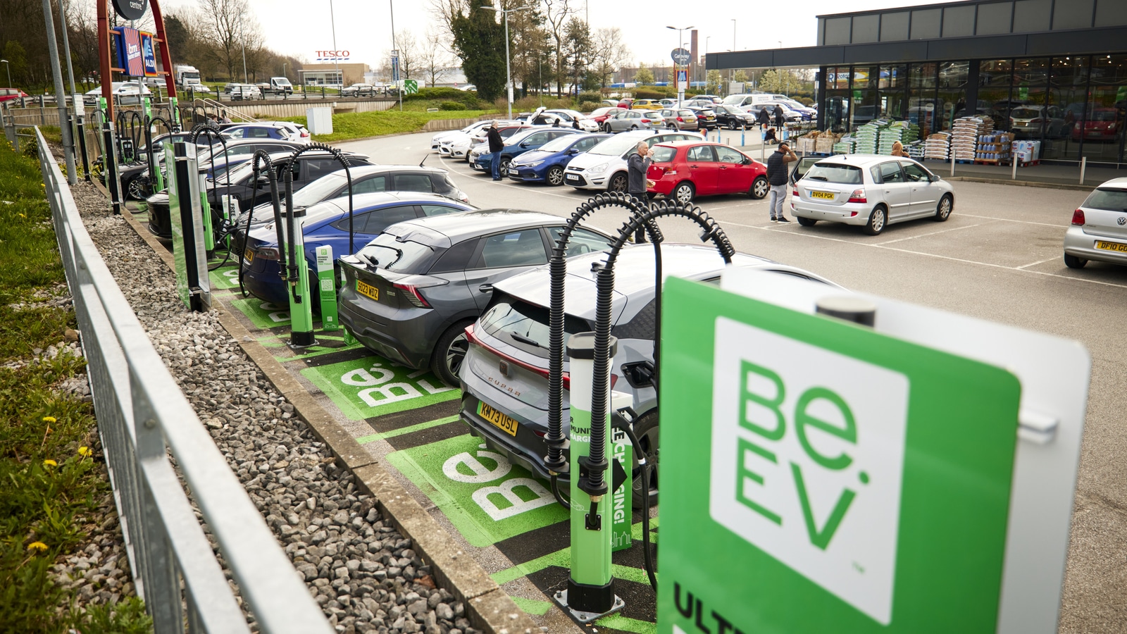 Decathlon and Be.EV launch Stockport's biggest ultra-rapid charging hub ...