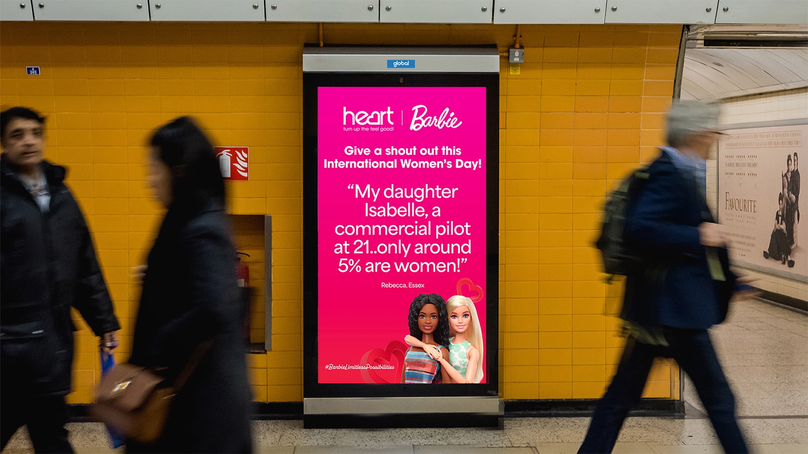 Global presses “Barbie button” to light up digital billboards ...