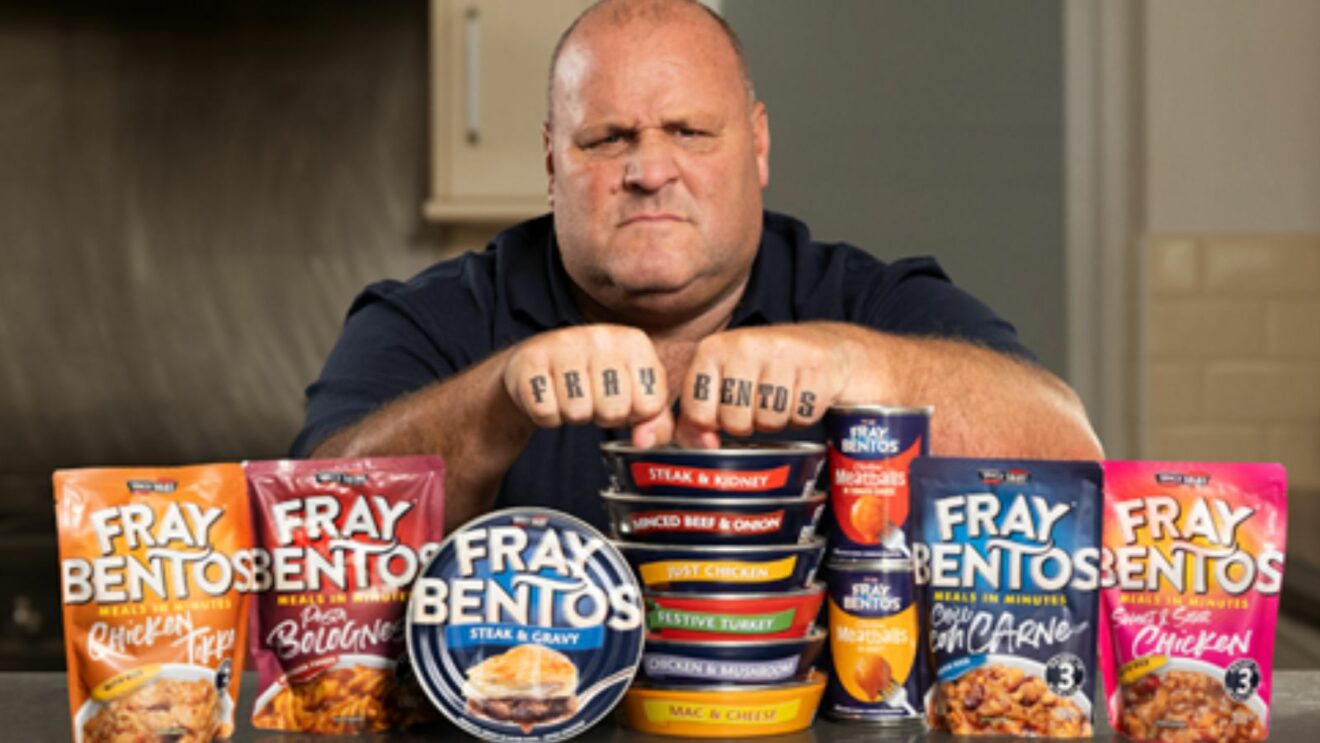 Bish, Bash, Bentos! Big John brings the 'Bosh' for Fray Bentos and Guy ...