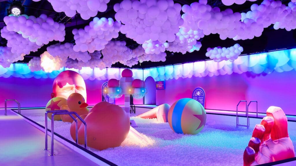 Immersive bubble experience with 4m global fans to make Manchester ...