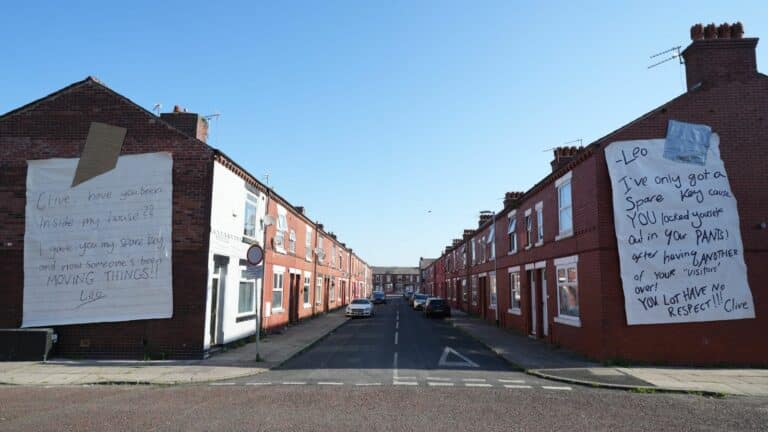 Bizarre Salford neighbour dispute revealed as immersive marketing ...